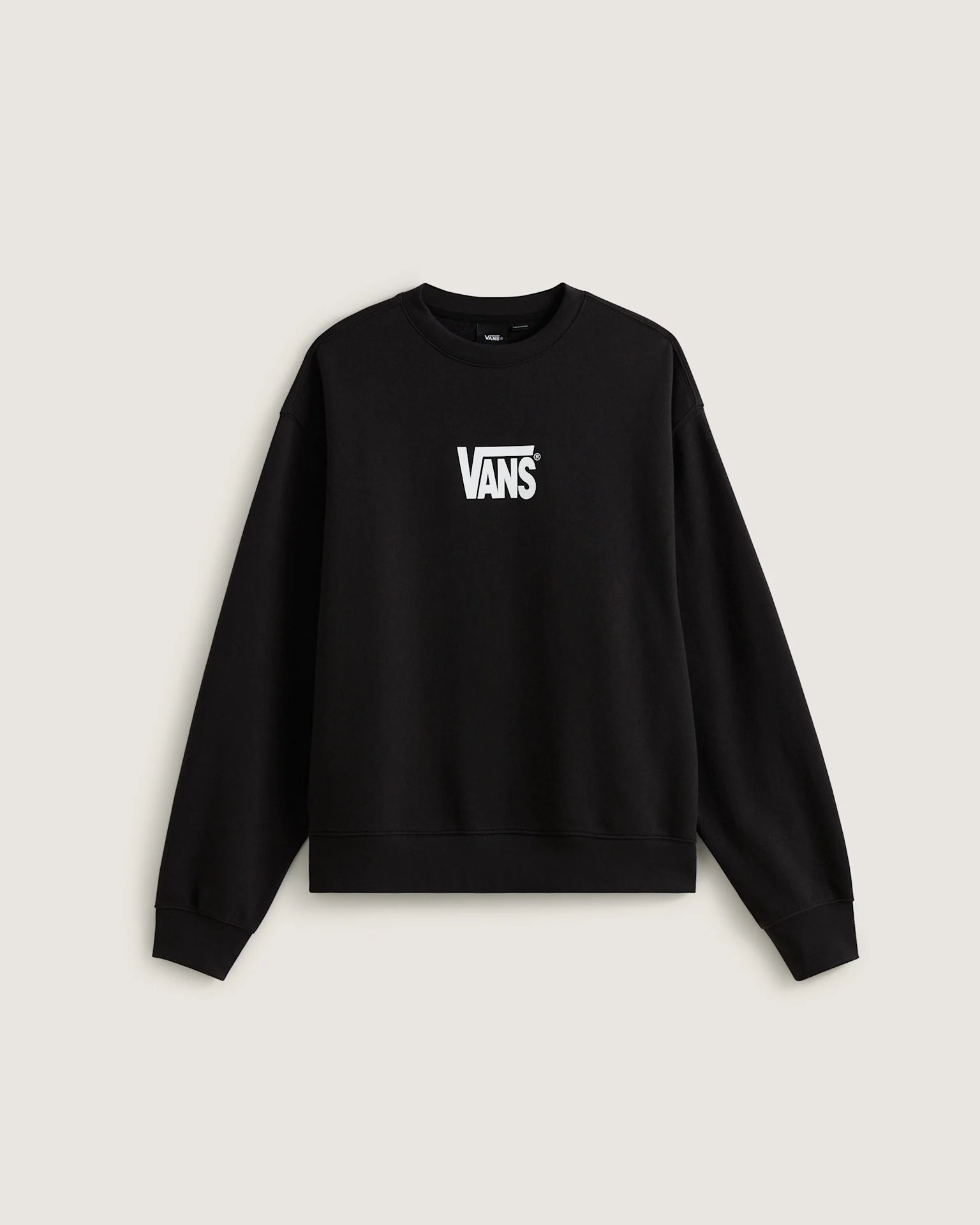 VANS Stretch Logo Crew Black/White – Vans Shop